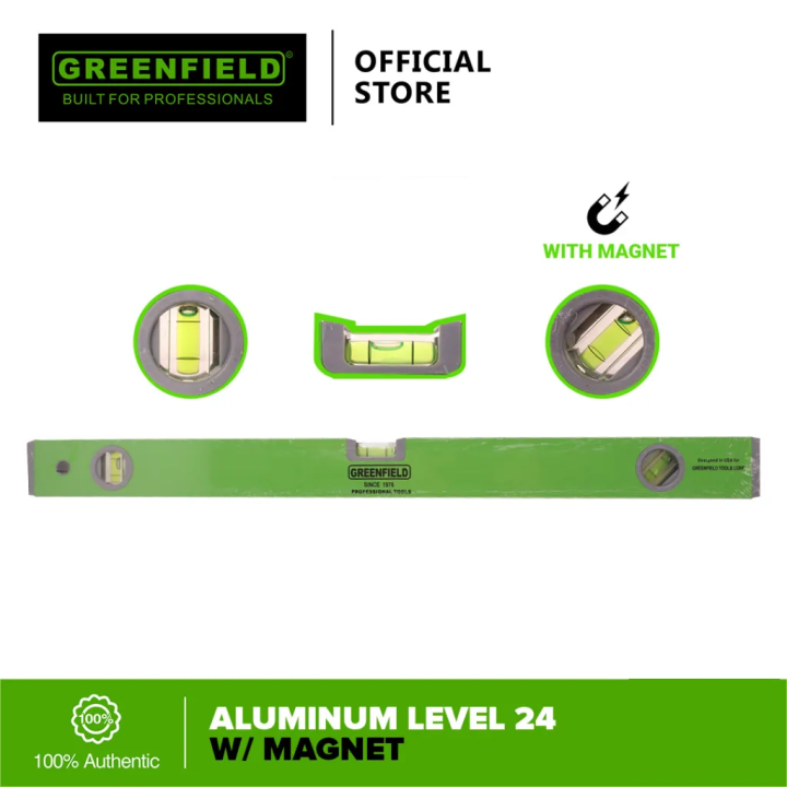 Greenfield Aluminum Level 24 W/ Magnet - Leveling Tools | Lazada PH