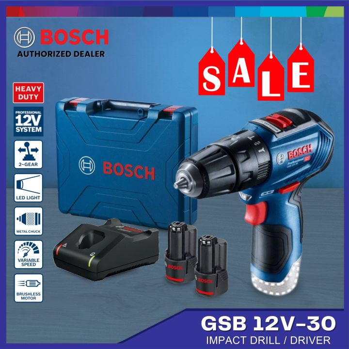 DISPLAY UNIT Bosch GSB 12V-30 + 2 x GBA 12V 2.0Ah + GAL 12V-40 Impact ...