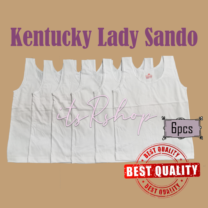 Kentucky Lady/Girls Sando (6pcs.) - WHITE | Lazada PH