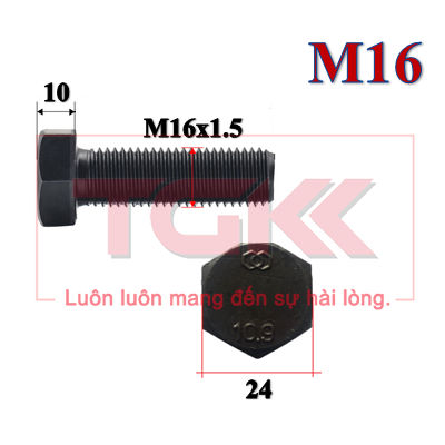 Bulong chịu lực ren mịn 10.9 M16 | Lazada.vn