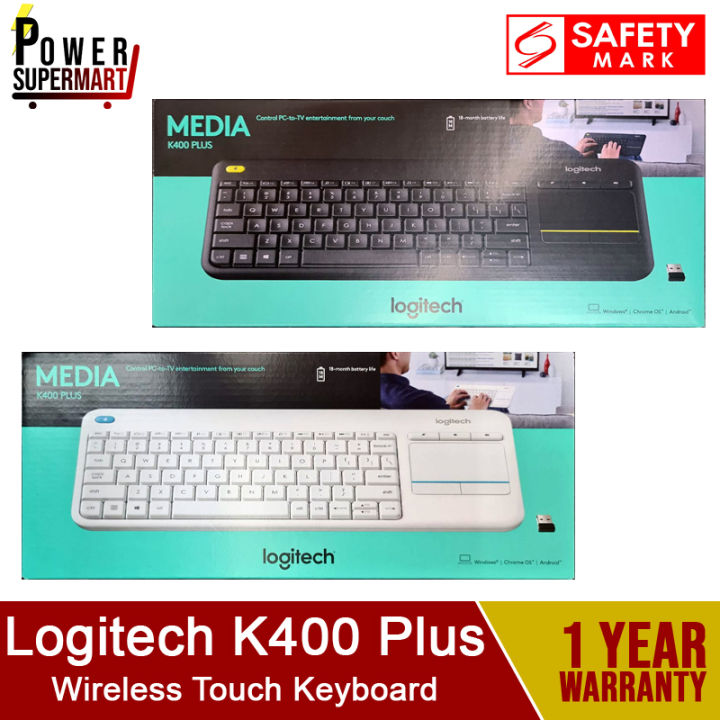 Logitech K400 Plus Wireless Keyboard + TouchPad. 1 Year Warranty ...