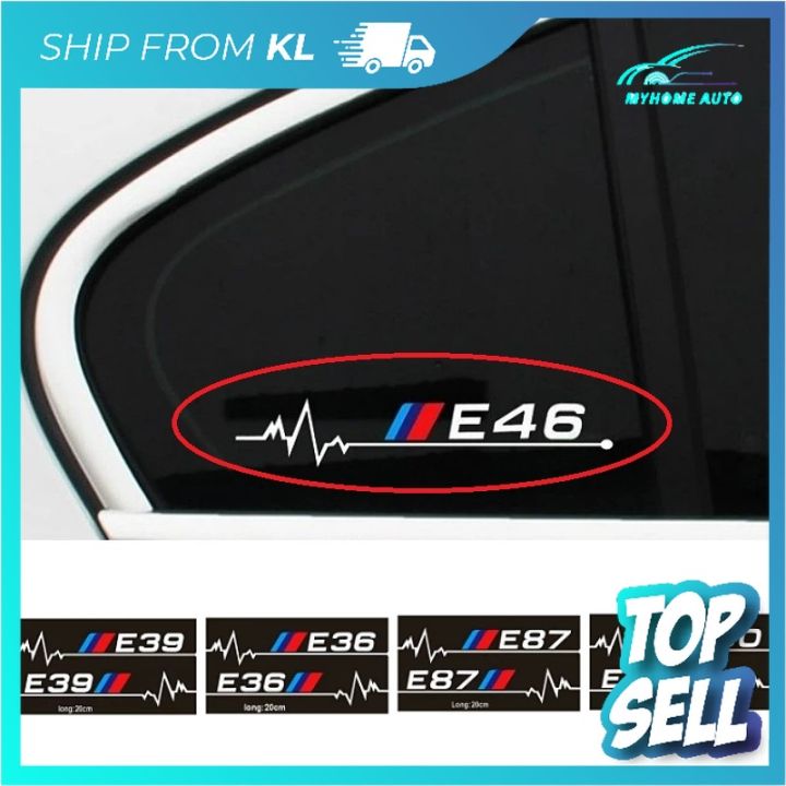 BMW Sport Performance Design Car Side Window Glass Stickers - E36 E39 ...