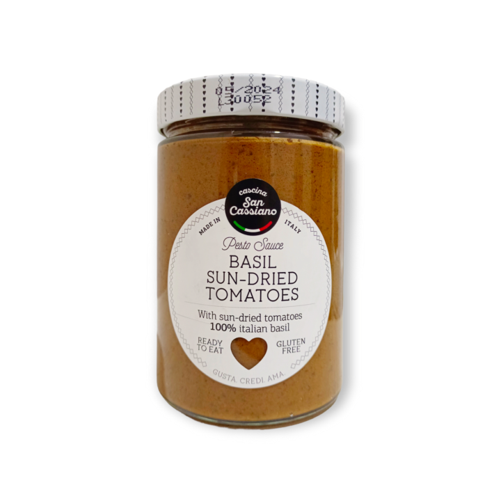 (Italy) Cascina San Cassiano Pesto Sauce. Basil Sun-Dried Tomatoes. 540 ...