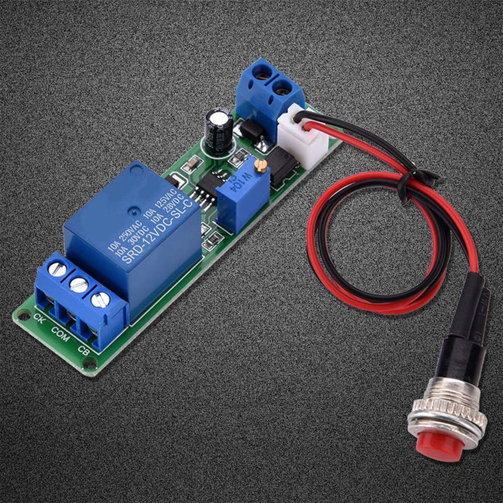 Timer Relay Module DC 12V Adjustable Timer Delay Turn OFF Module Timing Relay Time Switch 1 ...