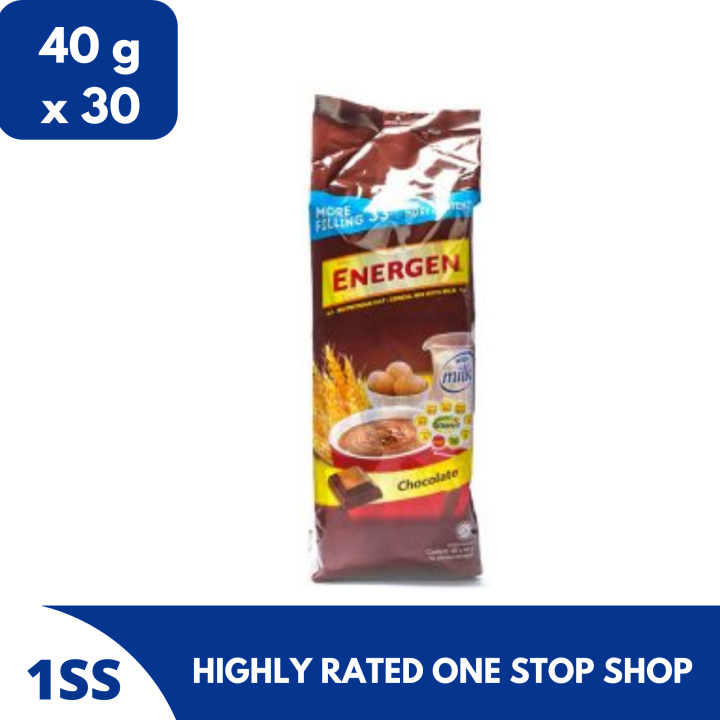 Energen Cereal Drink Chocolate, 40g x 30pcs | Lazada PH