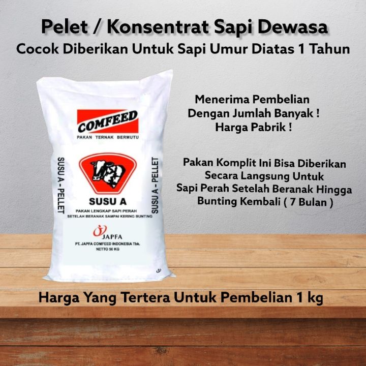 Konsentrat Sapi Perah Dewasa Isi 1 Kg - Pelet Induk Sapi Bunting - Pellet Induk Sapi Pada Masa ...