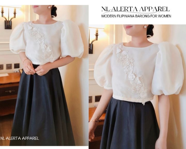 🥰🌟 BARONG CROP TOP VULGA | Lazada PH