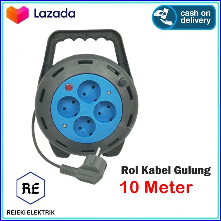 Rol Kabel Gulung 10 Meter - Rol Kabel 4 Lubang Murah - Terminal Rol ...