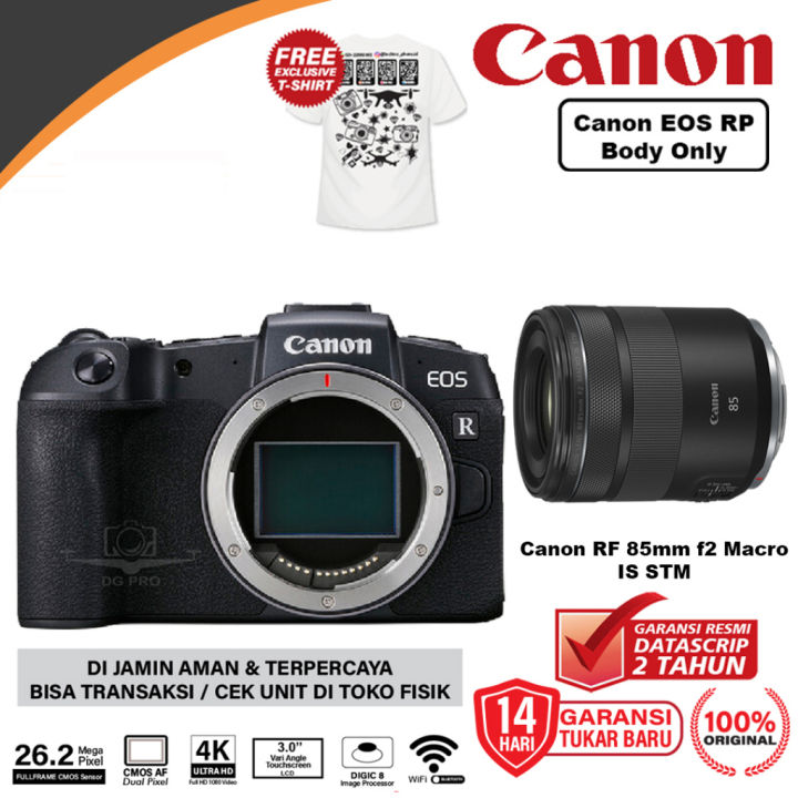 Canon EOS RP Body Only Mirrorless Camera Paket Bundle - Garansi Resmi ...