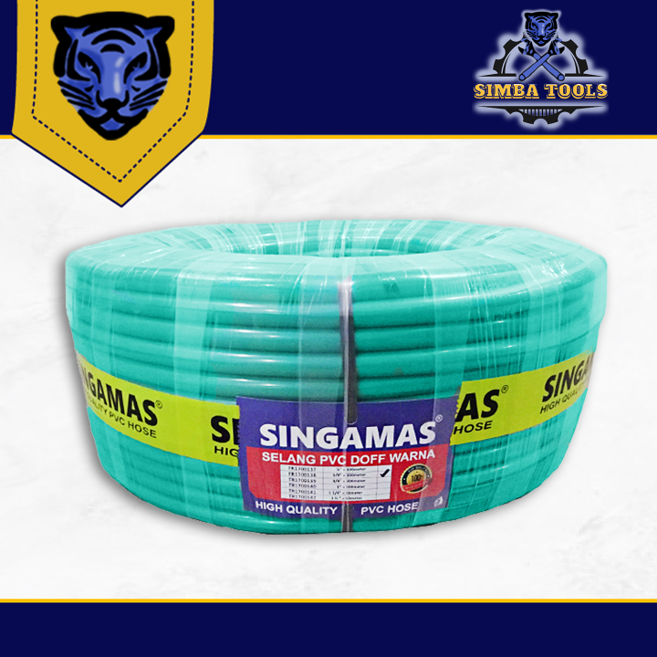 SINGAMAS Selang Air PVC Dof Warna Hijau 5/8" x 100 m | Lazada Indonesia