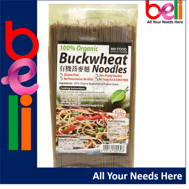 MH Food 100% Organic Buckwheat Noodles (300g) | Lazada