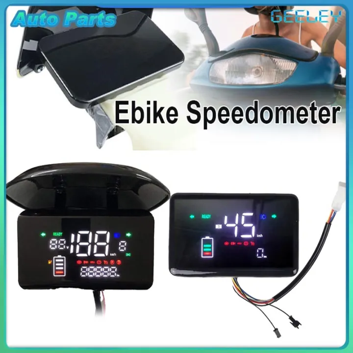 Universal 48V 60V 72V LCD Digital Speedometer Display Panel For Ebike ...