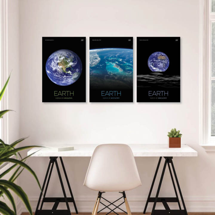 Earth Poster - NASA our solar system poster series ภาพจากนาซ่า | Lazada ...