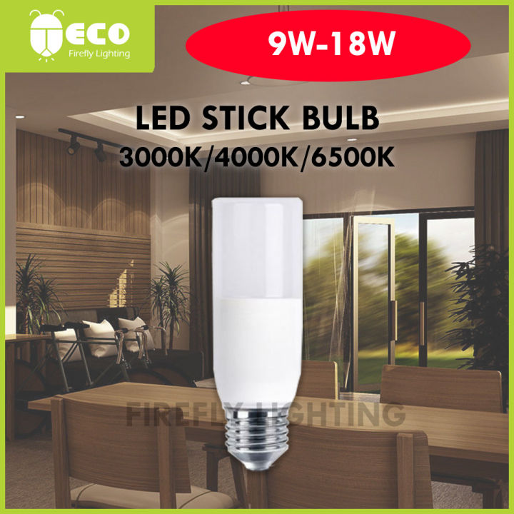LED Stick Bulb E27 9W/10W/12W/13W/15W/18W [Warmwhite/Coolwhite/Daylight] | Lazada