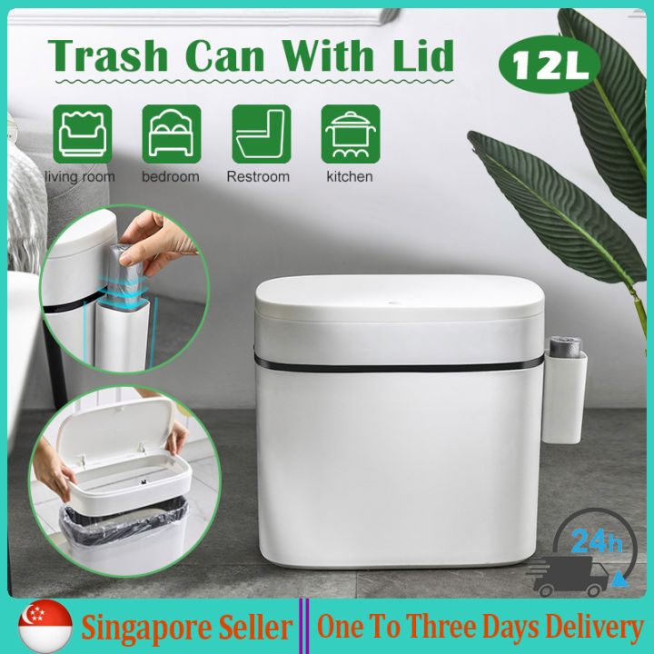Japanese Office Dustbin Bathroom Kitchen Rubbish Bin Trash Bin with ...