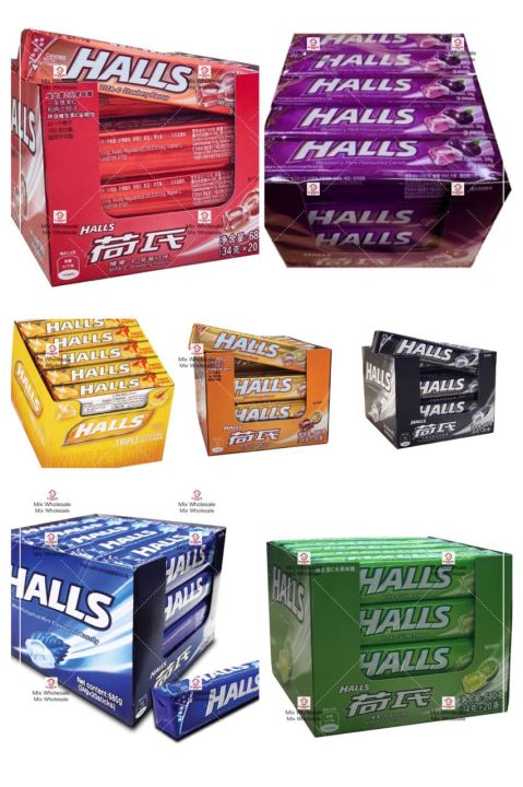 Halls Candy (34g x 20 Sticks) - | Lazada
