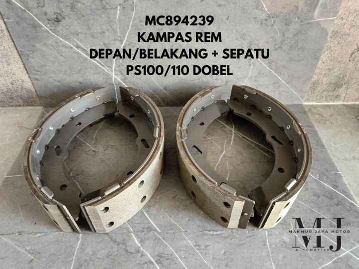 KAMPAS REM DEPAN / BELAKANG MITSUBISHI PS100 PS110 DOUBLE (SUDAH SAMA ...