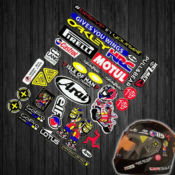 A4 Motorcycle Red Bull VR|46 Monster EVO Energy Reflective Sticker ...