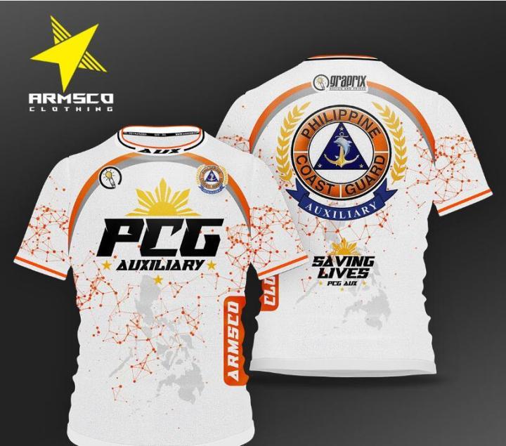 Philippine Coast Guard (PCG ) SAVING LIVES 3D TSHIRT | Lazada PH