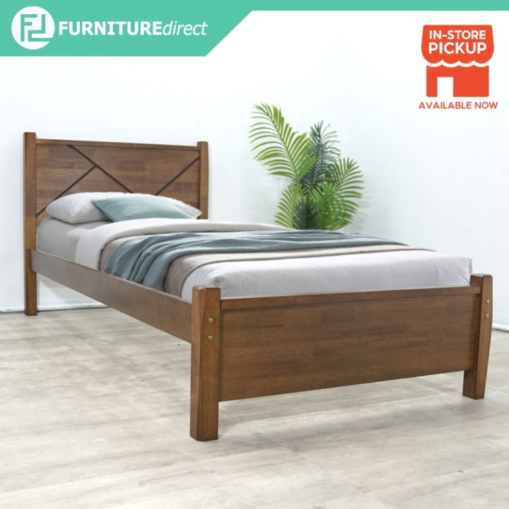 Furniture Direct ALEXANDER Solid Wood Single Size Bed Frame katil ...