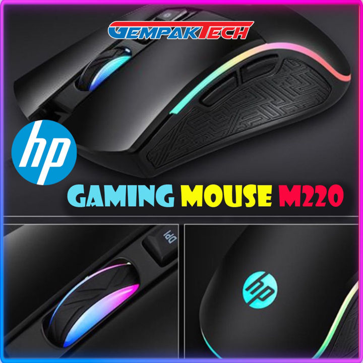 HP M220 Gaming Mouse RGB High Performance Wired Optical Gaming Mouse ...