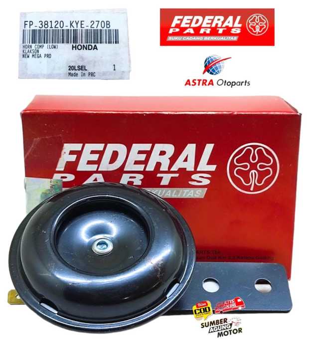 HORN COMP KLAKSON NEW MEGAPRO MONOSHOCK LOW ORI FEDERAL FP-38120-KYE ...