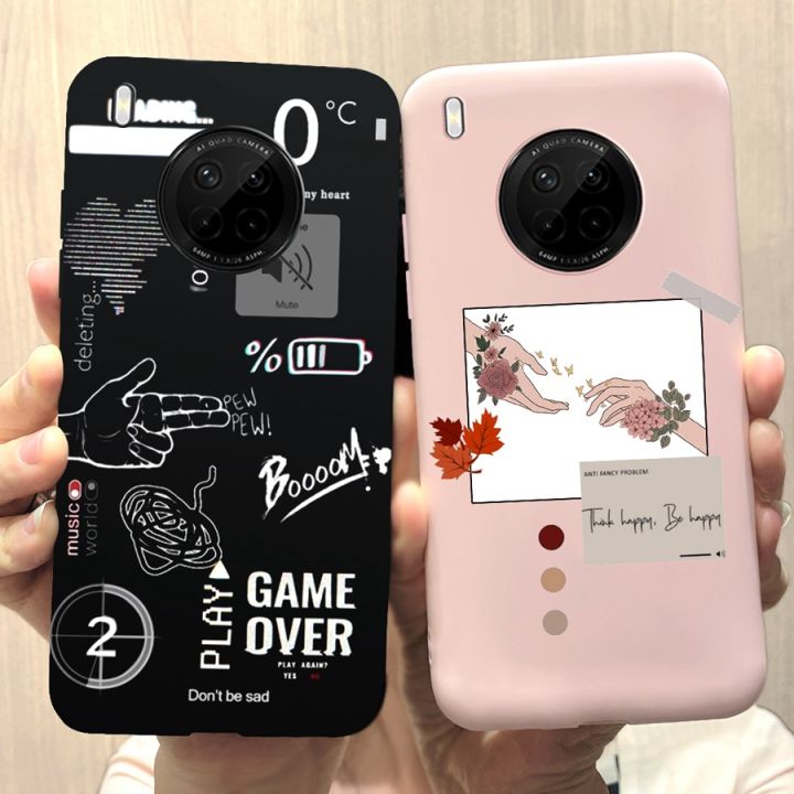 For Huawei Y9A FRL-23 FRL-L22 Phone Casing New design heart Painted ...
