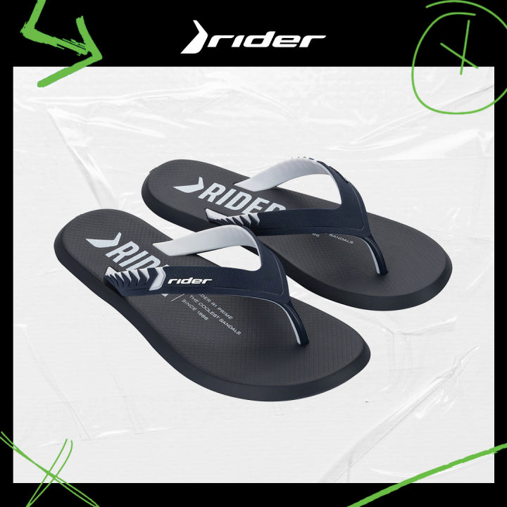 Rider R1 Prime Thong Dark Blue/White Comfortable Slippers for Mens ...