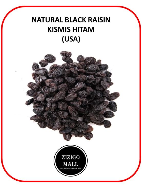 Natural Black Raisin / Kismis Hitam / Black Raisin Unsweetened (USA ...