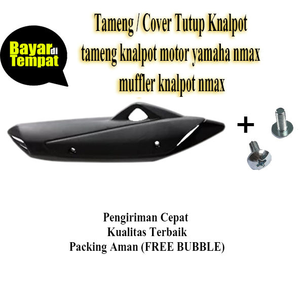 COVER TUTUP TAMENG PELINDUNG KNALPOT NMAX, N-MAX / Cover Tutup knalpot ...