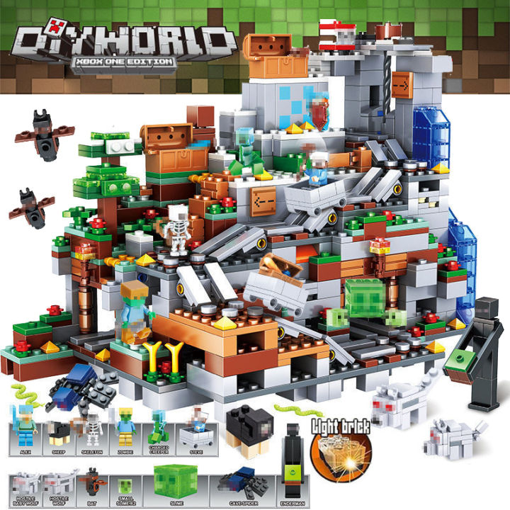 969PCS building blocks treehouse village trap track containing ...