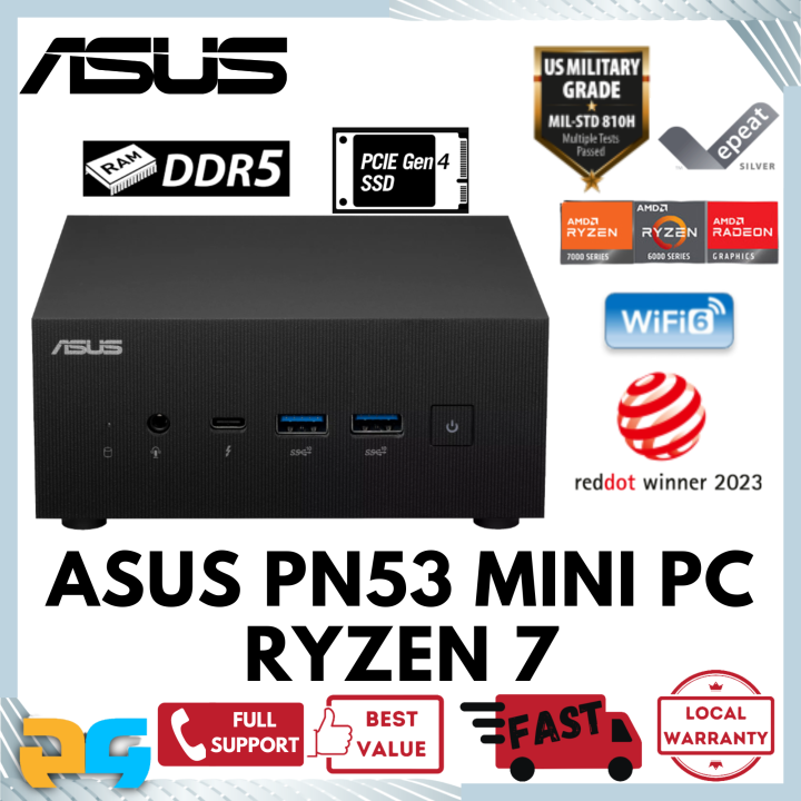 Asus PN53 Mini PC PN53 Ryzen 7 7735 7535 Barebone RAM M.2 NVMe SSD Win ...