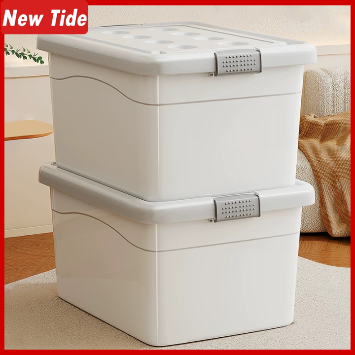NewTide Storage Box Plastic Stackable Clothes Wardrobe organizer ...
