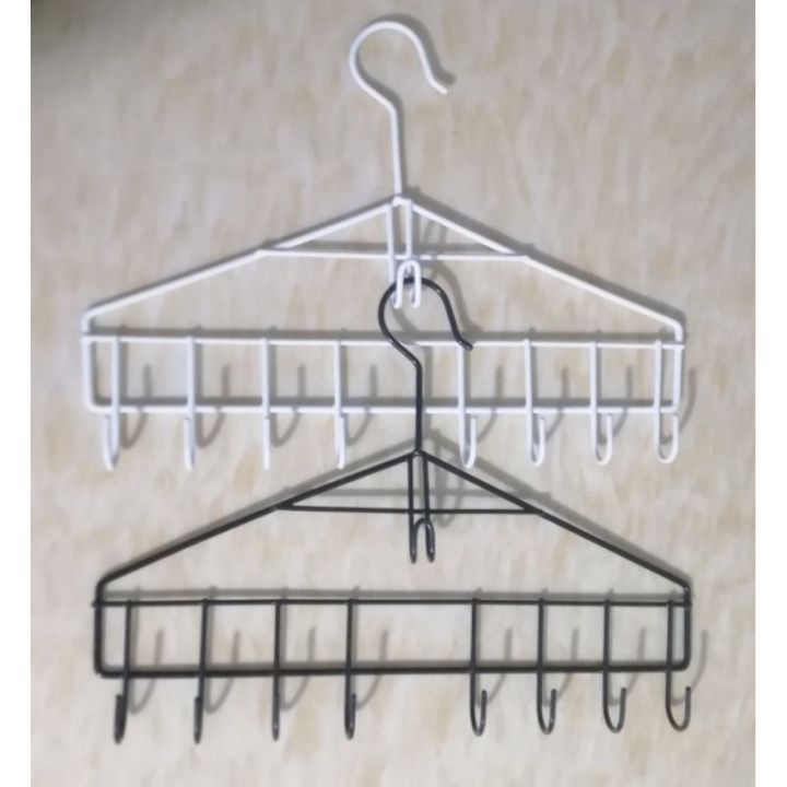 MULTI PURPOSE HANGER WITH 8 HOOKS | METAL COATED HANGER | WIRE HANGER ...
