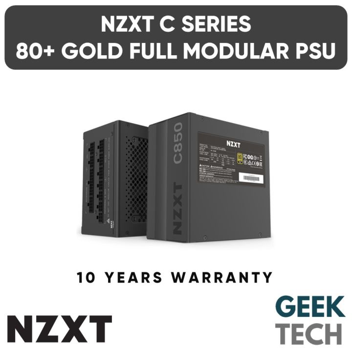 NZXT C Series C650/C750/C850 80 Plus Gold Full Modular Power Supply ...
