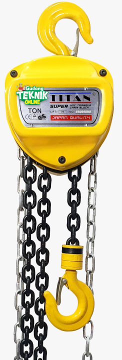 Chain Block 3 Ton 10 Meter TITAN Manual Model Segitiga / Hoist Katrol ...