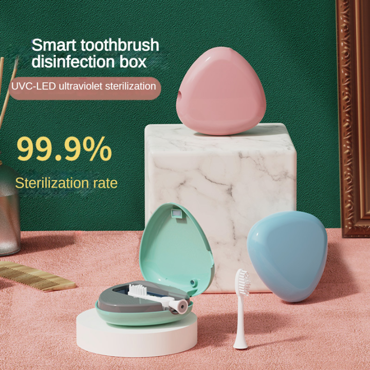 Small portable mini UV toothbrush disinfection case Travel USB smart ...