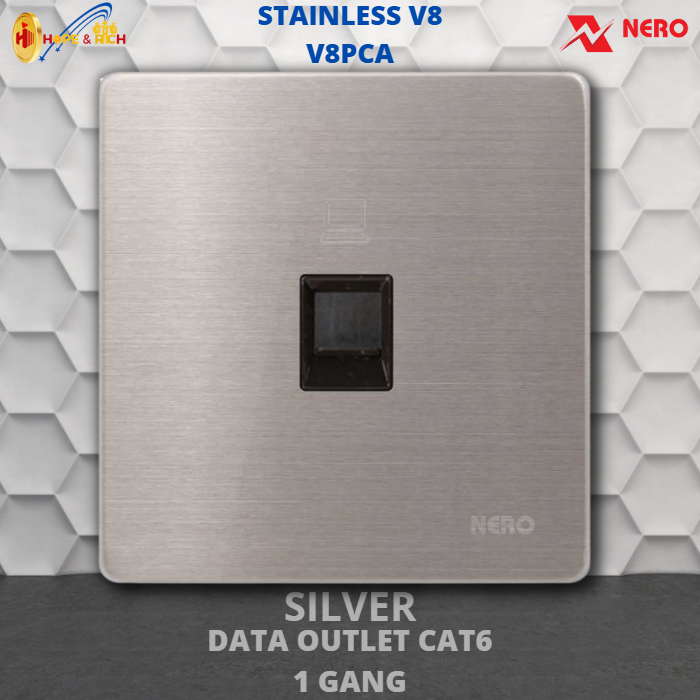 Nero STAINLESS V8PCA-Data Outlet CAT6 1 Gang | Lazada Indonesia