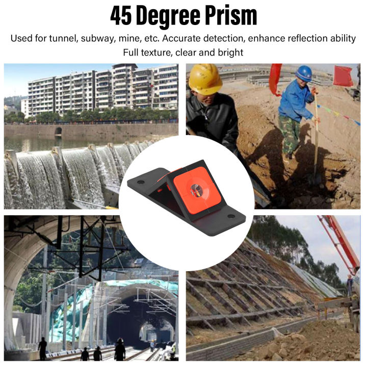 Total Station Mini Prism 45 Degree Prism 2 Sided Enhanced Reflection ...