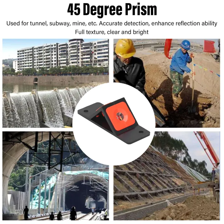 45 Degree Prism Total Station Mini Prism Measure Displacement for ...