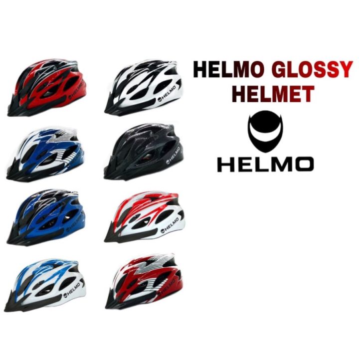HELMO GLOSSY BICYCLE HELMET | Lazada PH