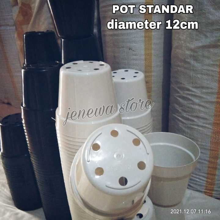Promo Pot Bunga Diameter 12cm (isi 24pcs) Model Standar Besar Jumbo ...