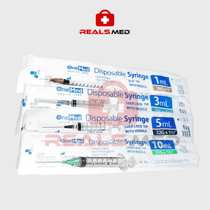 Spuit 1cc 3cc 5cc 10cc Syringe OneMed SuntIkan Murah Berkualitas per ...