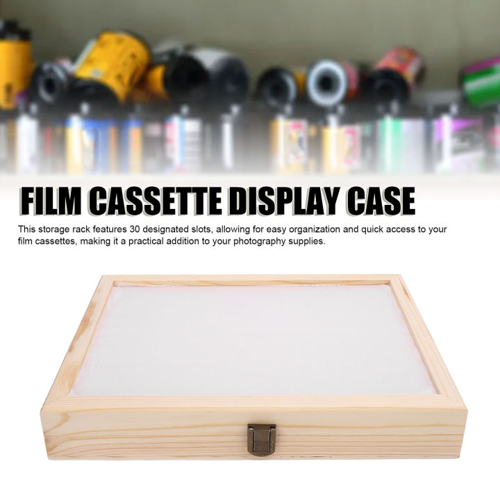 Camera Film Cassette Organizer 30 Slots Film Cassette Display Case for ...