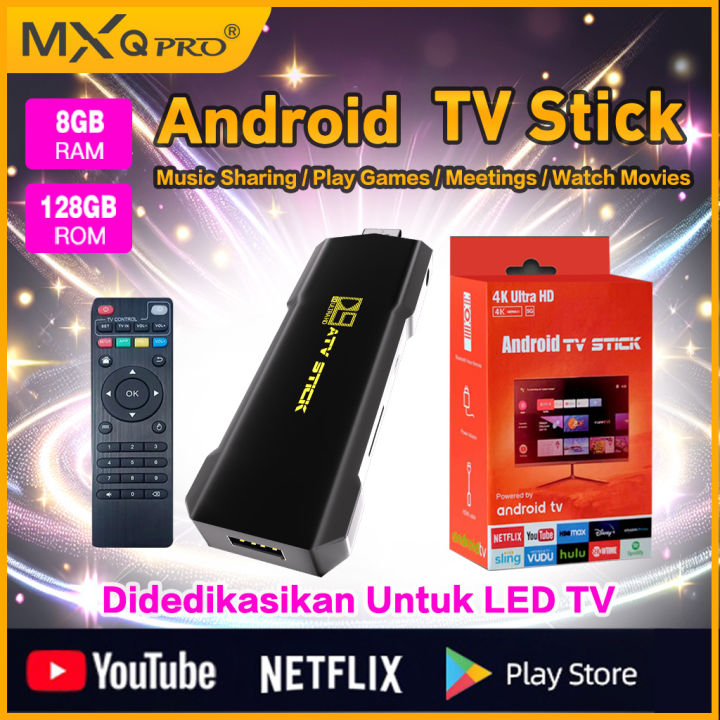 D9 Andorid TV Stick BOX Terbaru 2024 4K 5G WIFI Android 11.1 3D HD Free ...