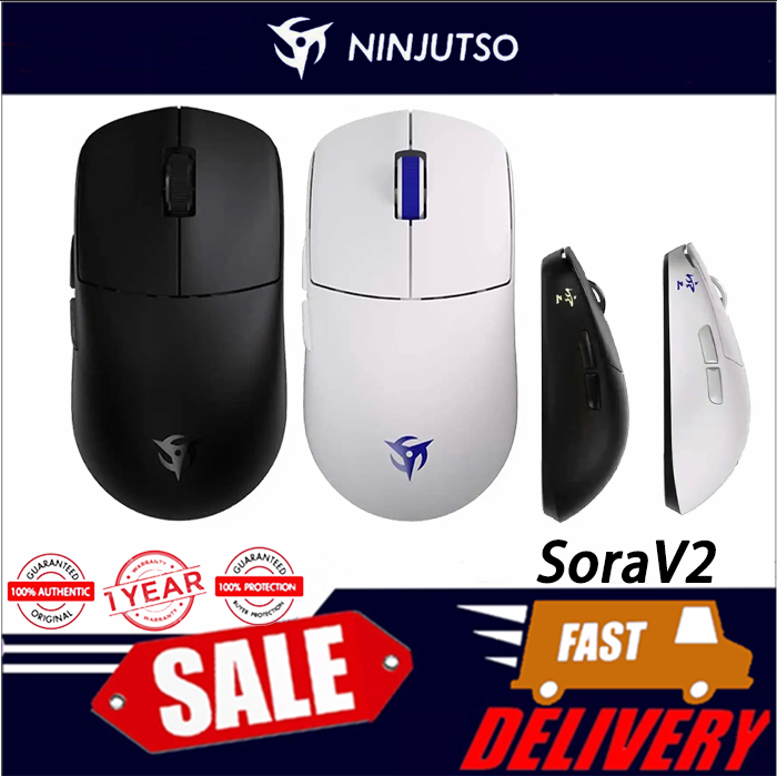 NINJUTSO Sora V2 Wireless Dual Mode Lightweight Ultra Long Range Gaming ...