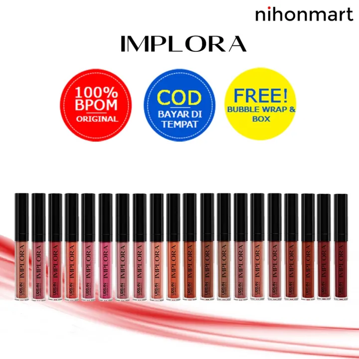 Implora Urban Lip Cream Matte 2.9g | Lazada Indonesia
