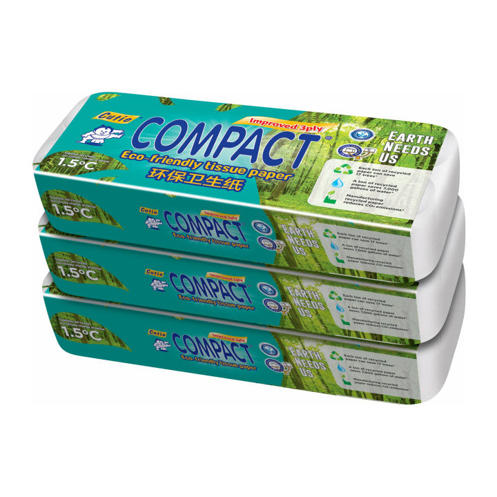 Cutie Compact 3-in-1 3-Ply Toilet Roll - 30 Rolls | Lazada Singapore