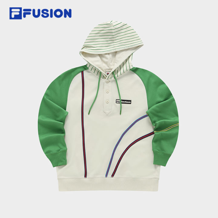 FILA FUSION x FACETASM Women's Hooded Sweater in Green | Lazada Singapore