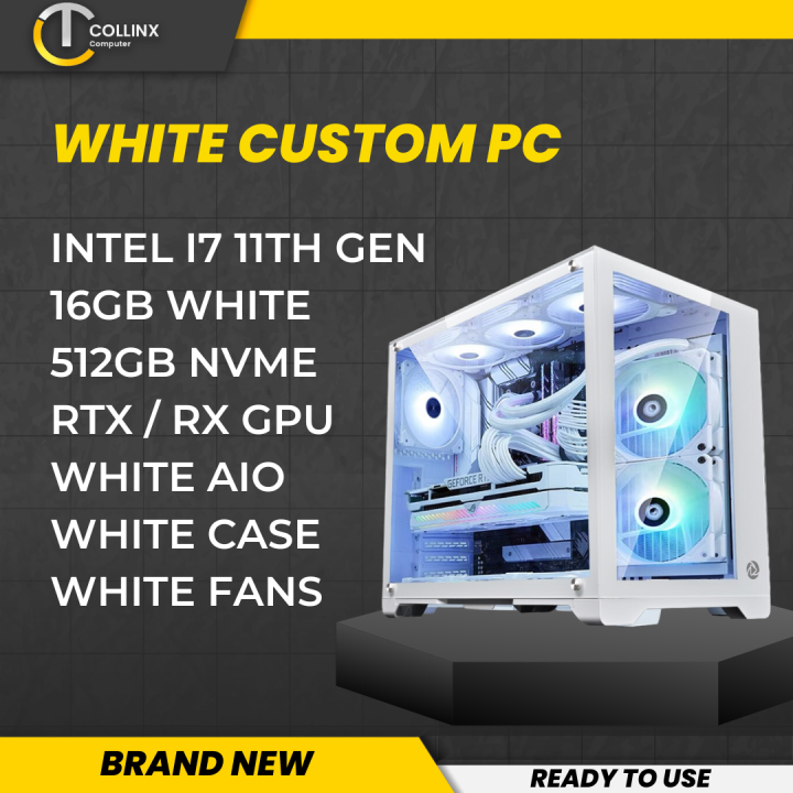 [ WHITE PC BUILD Q ] INTEL CORE I7 11TH GEN CPU Desktop Package with ...